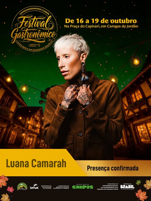 1º Festival Gastronômico e Empreendedor - Show Luana Camarah e Banda ...